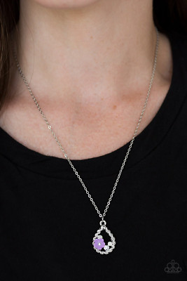 Paparazzi: Serene Spring Showers - Purple Necklace | eBay