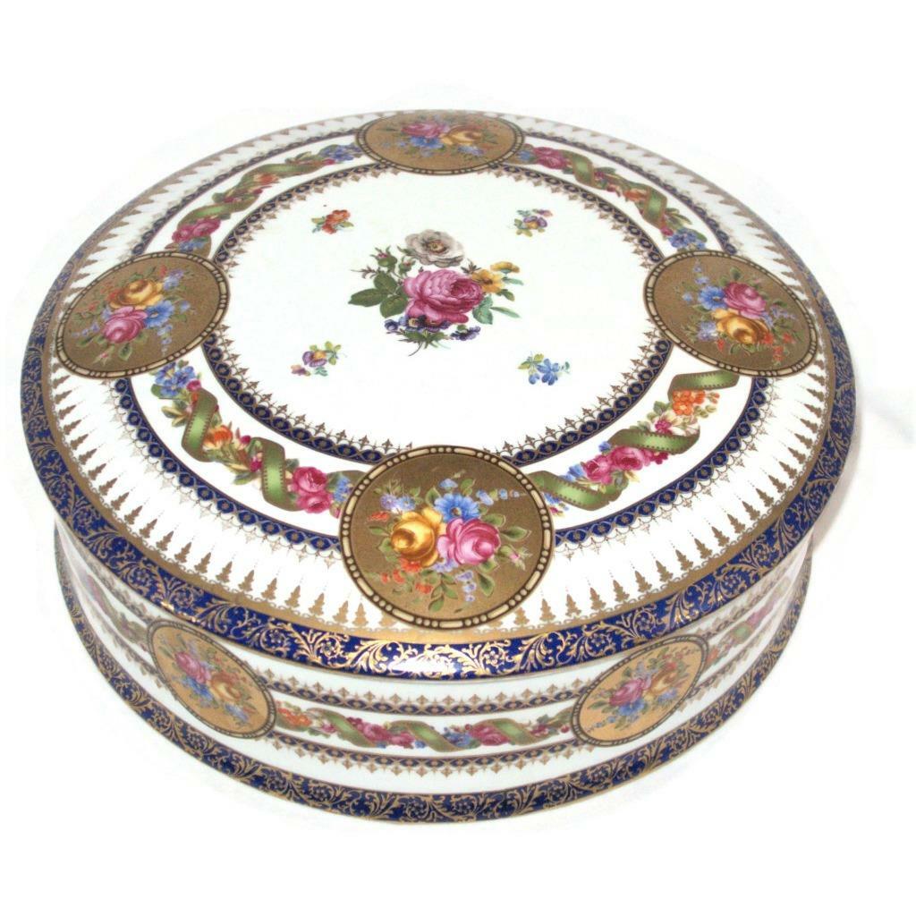 Chinese, Limoges China, Gold, Roses, Floral, Large Decorative Porcelain ...