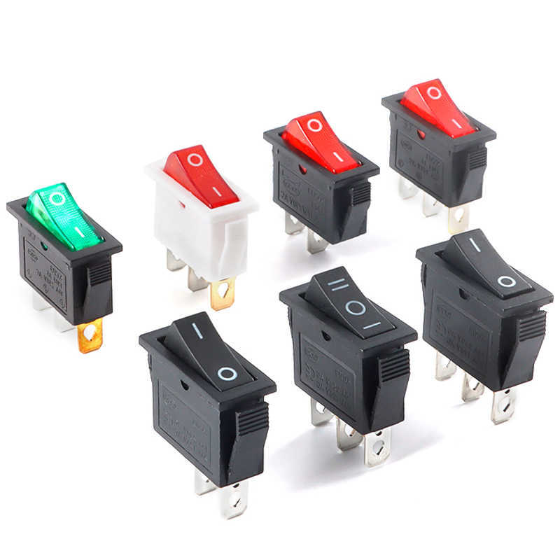 KCD3 Rocker Switch 2/3 Pin 2 Position Rectangular Rocker Switch On-Off ...