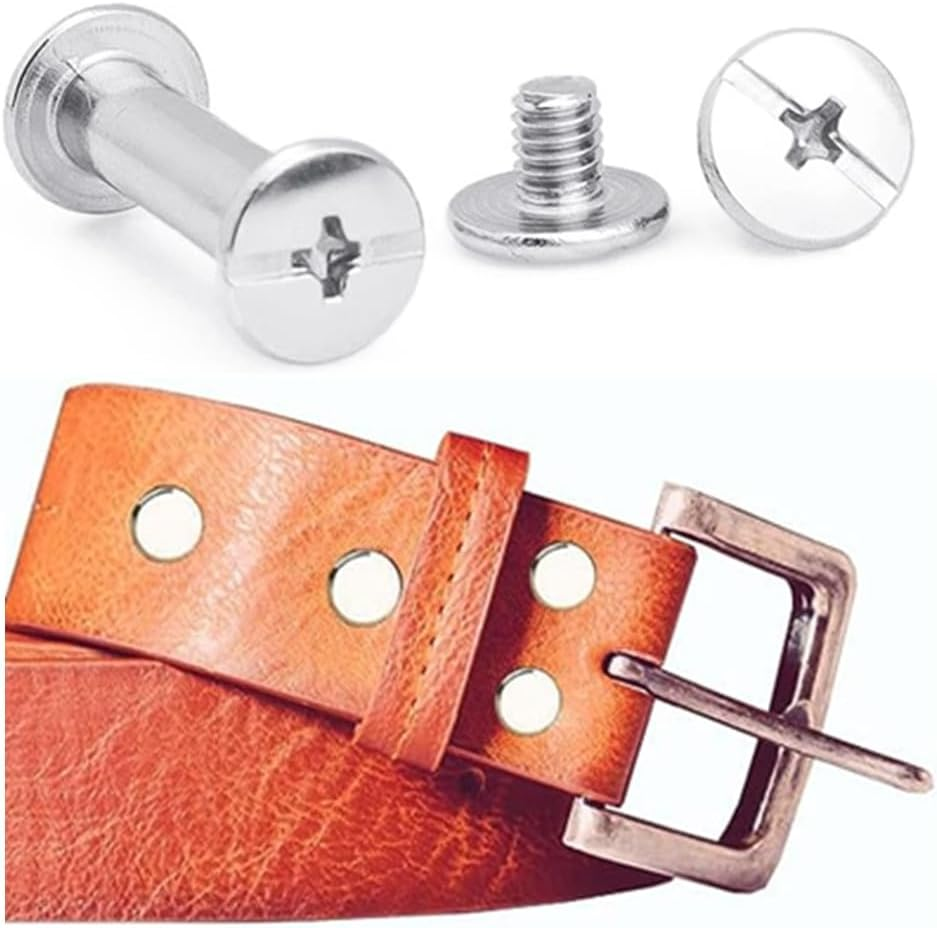 100 Sets Binding Chicago Screws,Brass Plated Binding Screw Binder Post ...