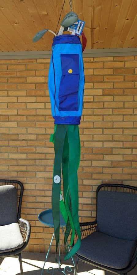 Golf Bag 3D Windsock 54" Summer Golfing Porch New NCE Year 2000 VIBRANT ...