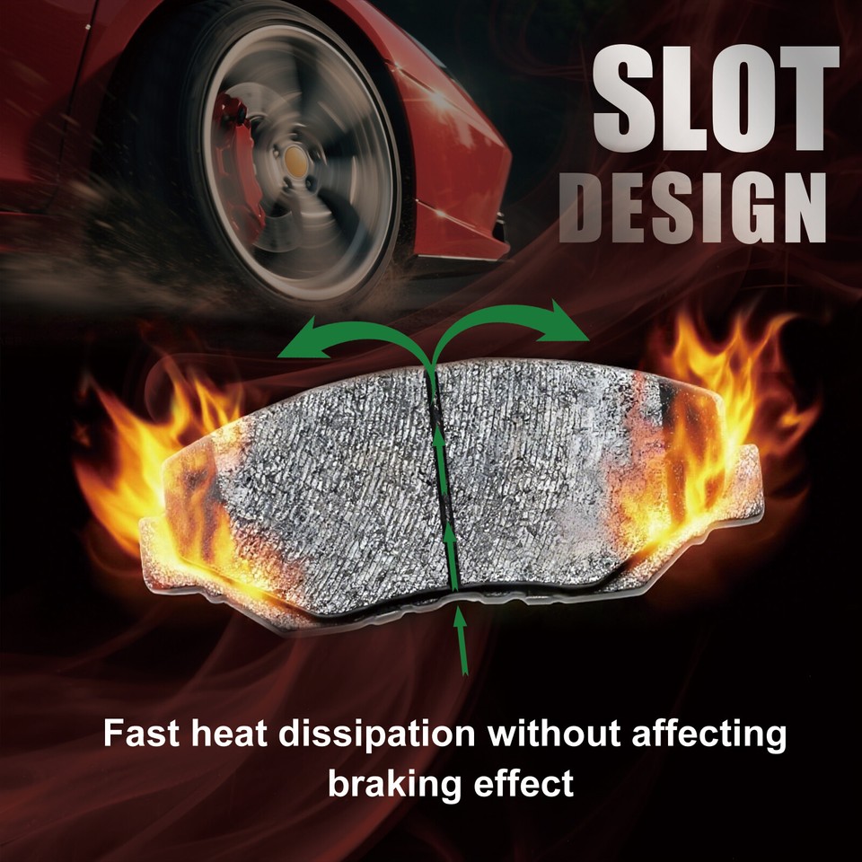 Front Ceramic Brake Pad Kit D976 For Toyota FJ Cruiser Sequoia Tacoma ...