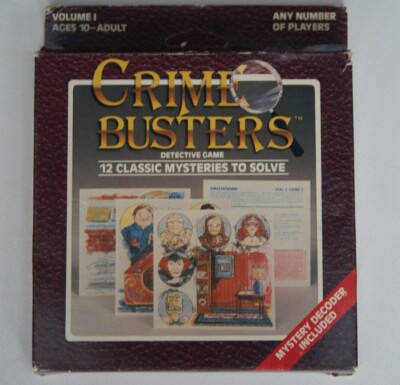 VINTAGE CRIME BUSTERS DETECTIVE GAME Volume I Solve The Baffling ...