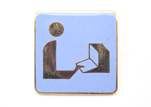 Computers Information Technology IT Gold Tone Vintage Lapel Pin | eBay