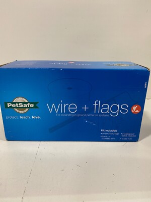NIB**PETSAFE Wire & Flag Kit - 500 FT Boundary Wire 50 Flags 2 Splice ...