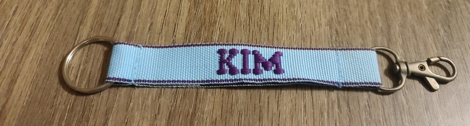 New Kim Personalized Keychain Blue and Purple | eBay
