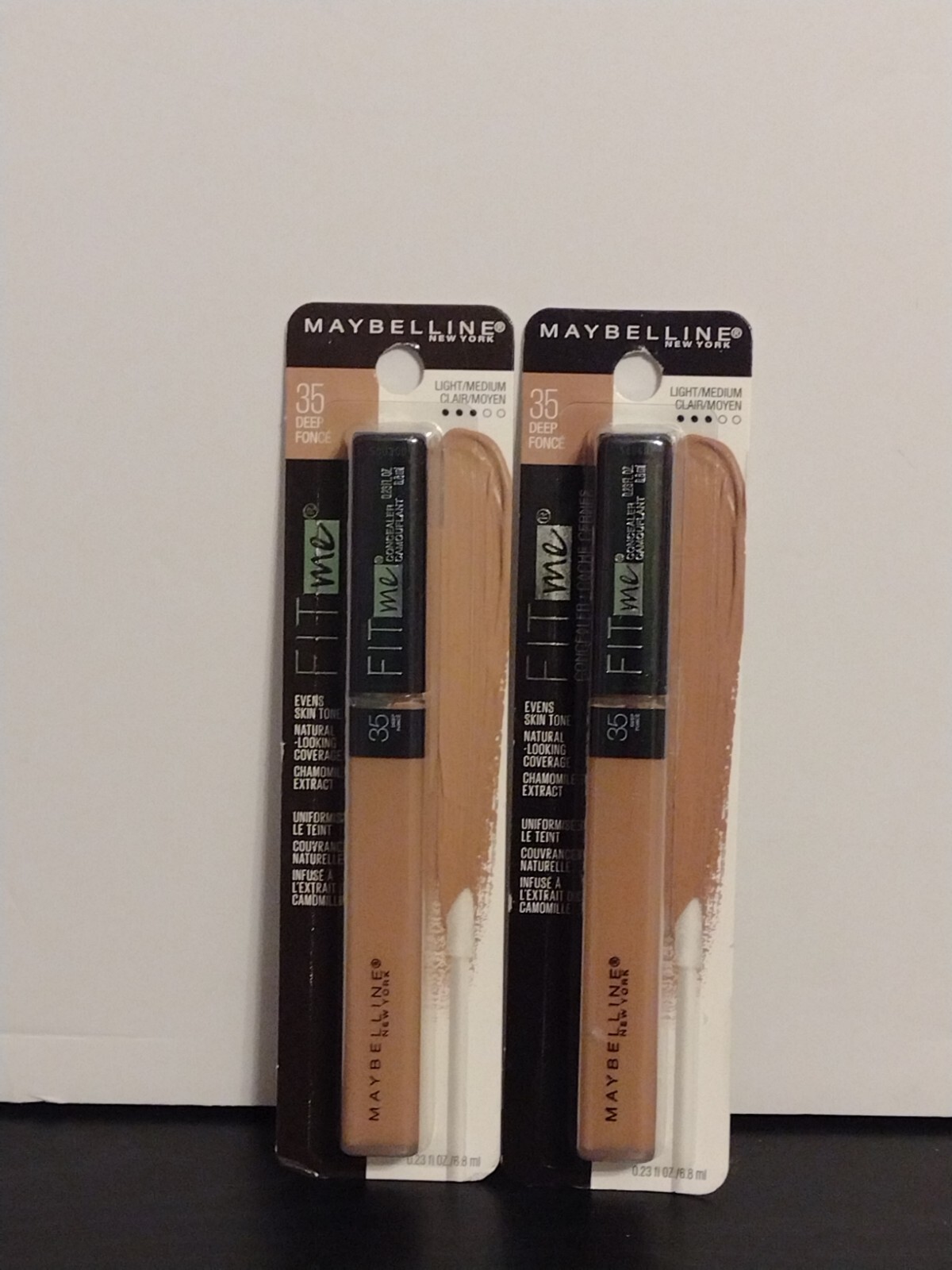 Maybelline Fit Me Liquid Concealer , Natural Coverage Deep Fonce 35 Lot ...
