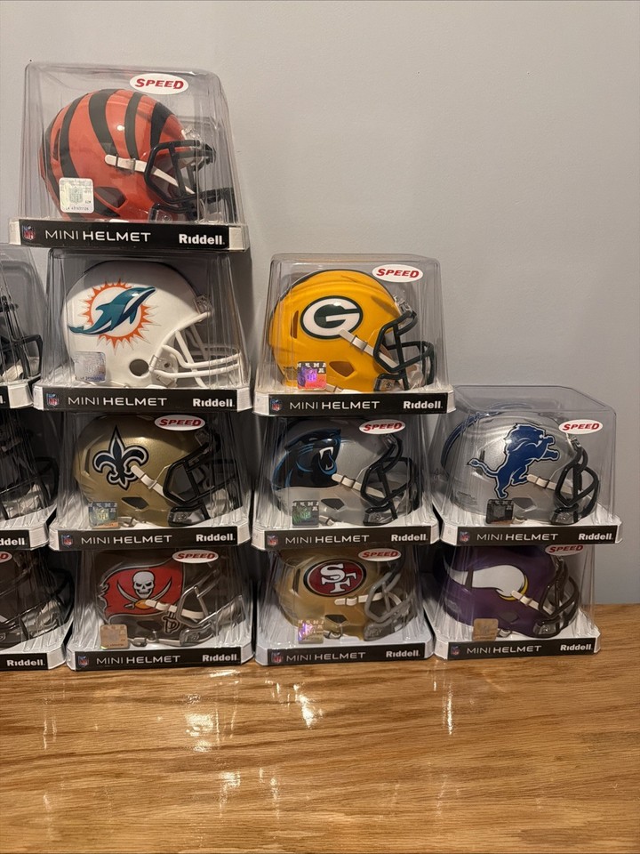 NFL Riddell Mini Helmets Set | eBay