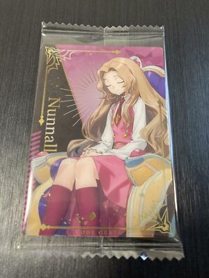 No.10 Nunnally Code Geass Genesic Re; CODE Twin Wafer Card Japanese ...