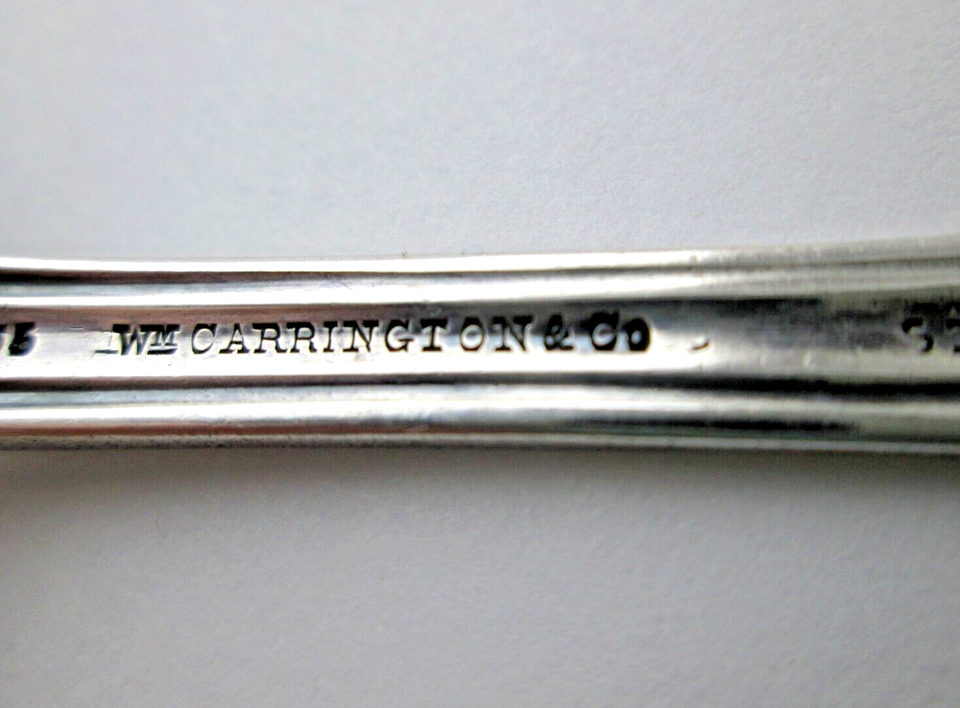 Wm. Carrington & Co Southern Sterling Silver Sugar Spoon Charleston, SC ...