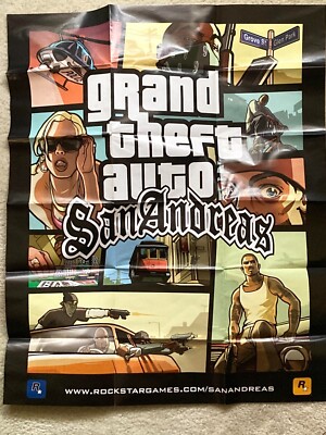 Grand Theft Auto San Andreas Poster | eBay