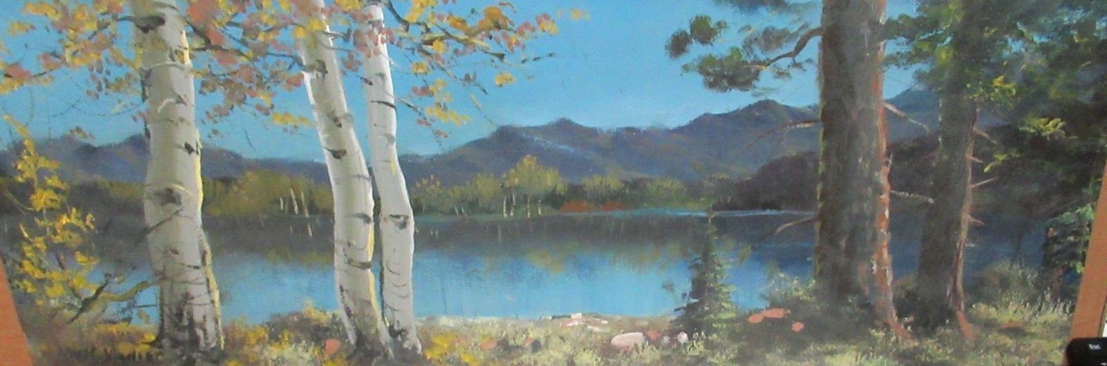 MATT MADSEN ORIGINAL OIL ON MASONITE TREE LANDSCAPE PAINTING LISTED ...