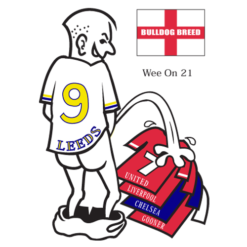 Car Sticker Football Wee/Pee on Your Rival Teams Shirt All UK teams ...
