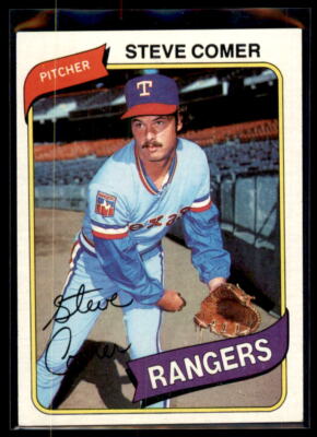 1980 Topps Steve Comer #144 Texas Rangers | eBay