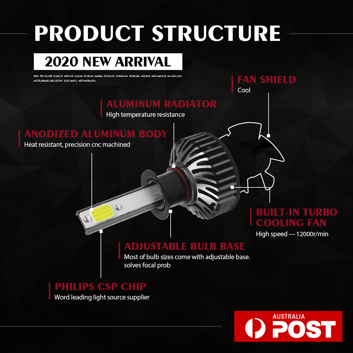 2X H1 High Beam LED Headlight Beam Bulbs for Holden Colorado 2012?C2019 ...