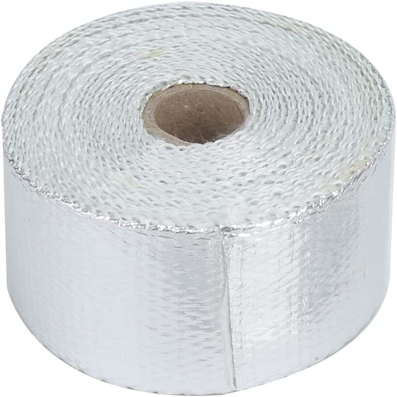 Self-Adhesive Exhaust Heat Header Wrap+5 Stainless Ties Exhaust Heat ...