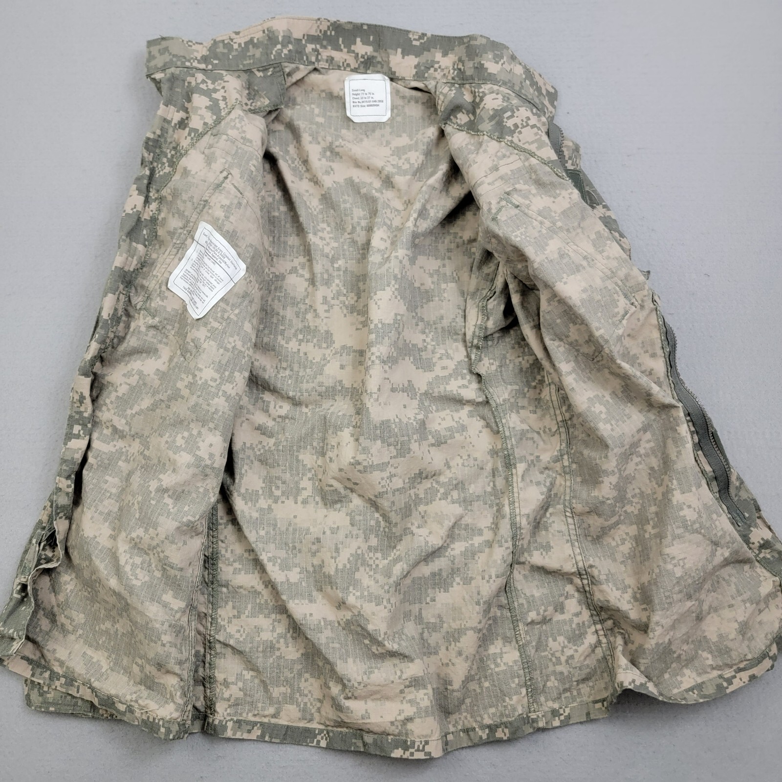 US Army Jacket Mens Small Long Digital Camo Flame Res… - Gem