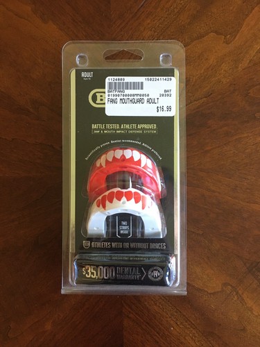 Battle Sports Fangs Football Mouthguard Mouthpiece Adult Size | eBay