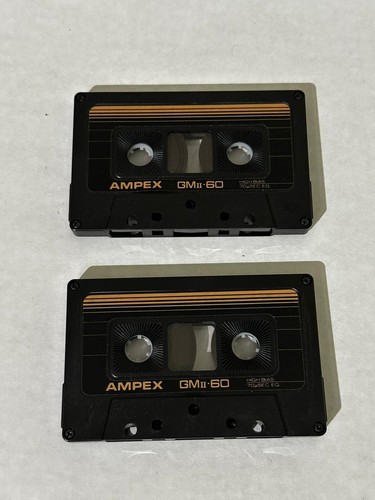 Lot Of 2 Ampex GM Grand Master II 60 Min Type II Cassette Tape Used ...