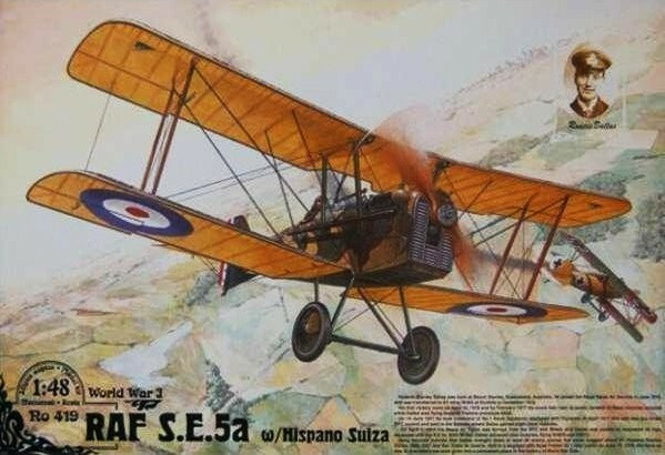 RAF SE5a W/Hispano Suiza - British biplane (Plastic model kit) 1/48 ...
