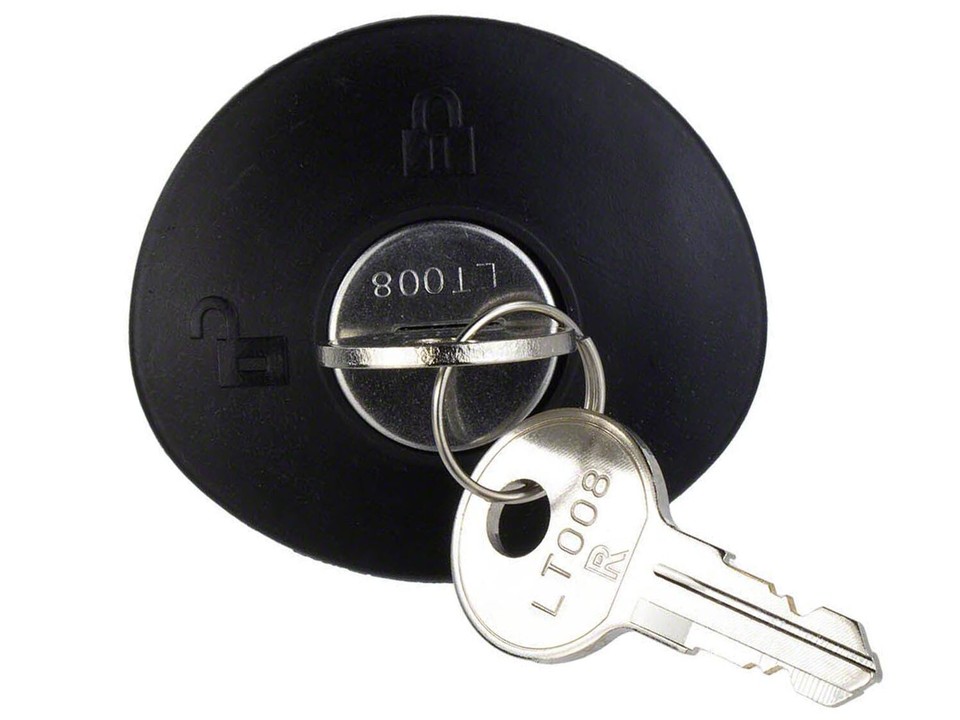 Ford® Locking Gas Fuel Plug Cover Cap Lockable w/ Key for Capless ...