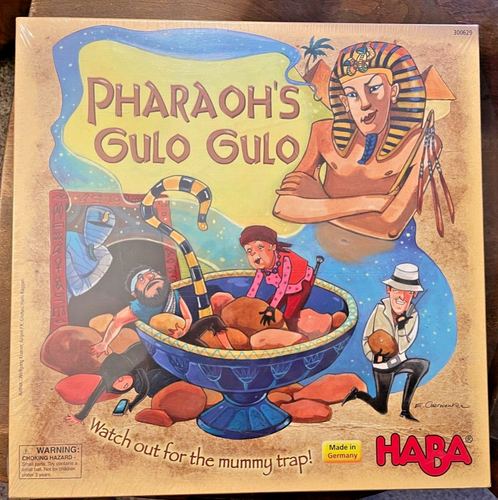 *NEW* PHARAOH'S GULO GULO Adventure BOARDGAME Ages 7+ HABA SHRINKWRAP ...