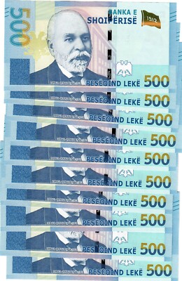 Albania 10x 500 Lek 2022 UNC | eBay