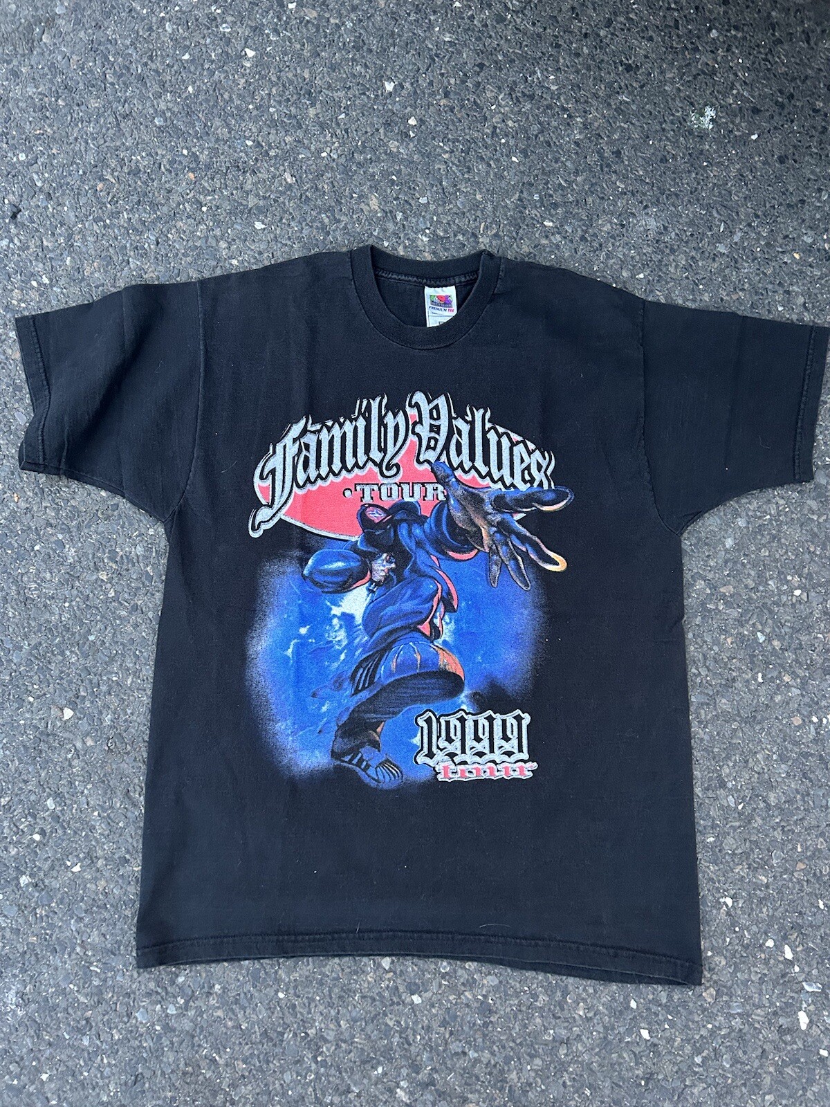 Vintage 1999 Family Values Tour Black T Shirt Limp Bizkit DMX Korn Hip ...