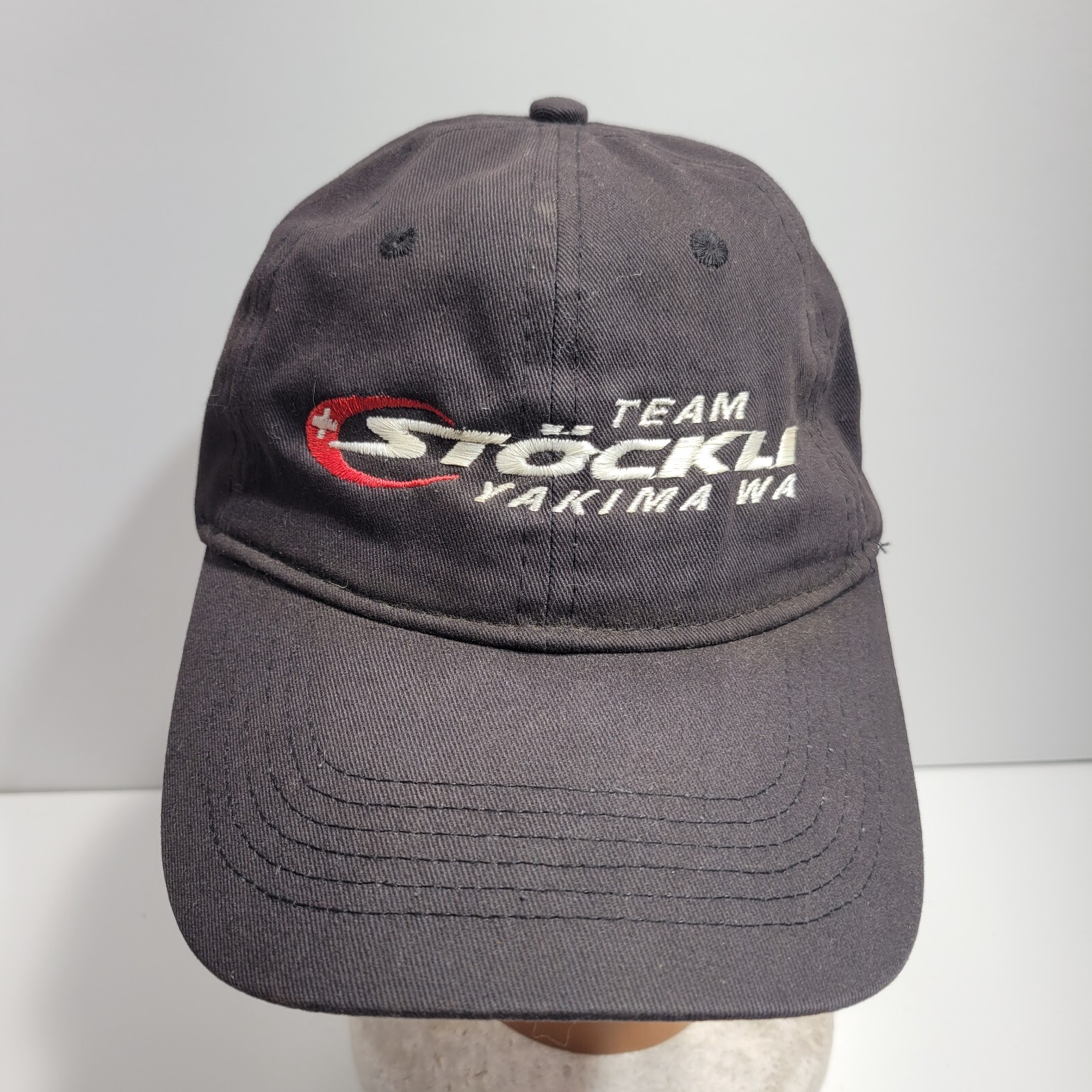 Port & Company Baseball Cap Mens One Size Black Spell Out Team Stockli ...