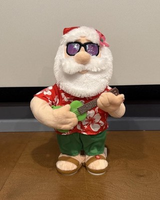 Gemmy PROTOTYPE UNRELEASED Ukulele Hawaiian Santa Christmas Animated ...