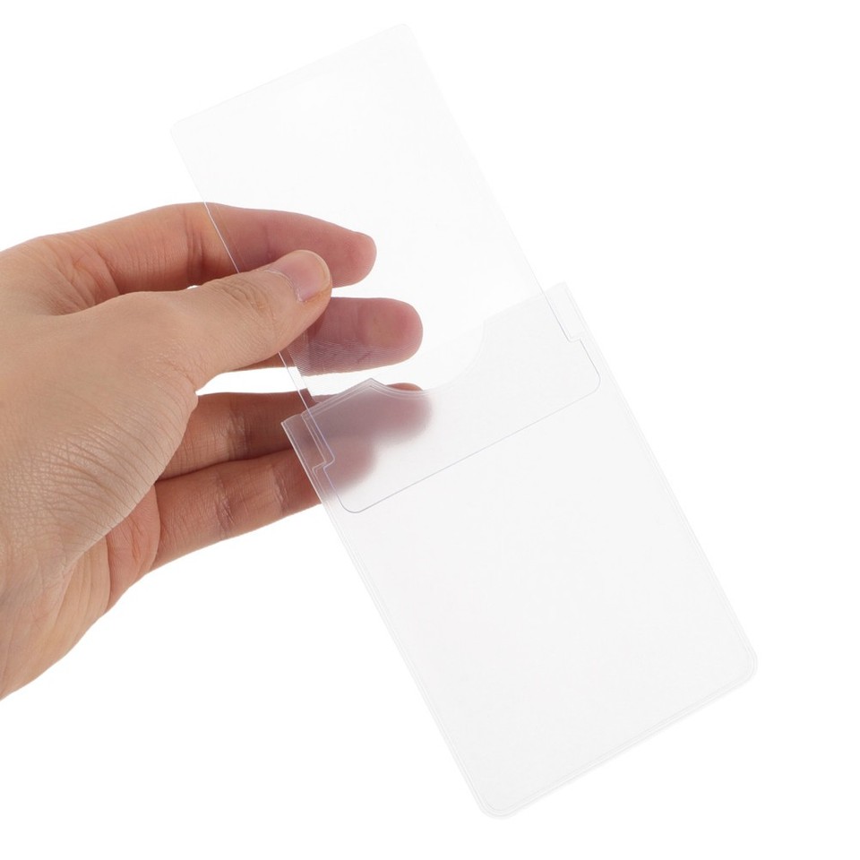 4 PCS Ultra-thin Card Magnifying Glass Fresnel Lens Magnifier Credit ...