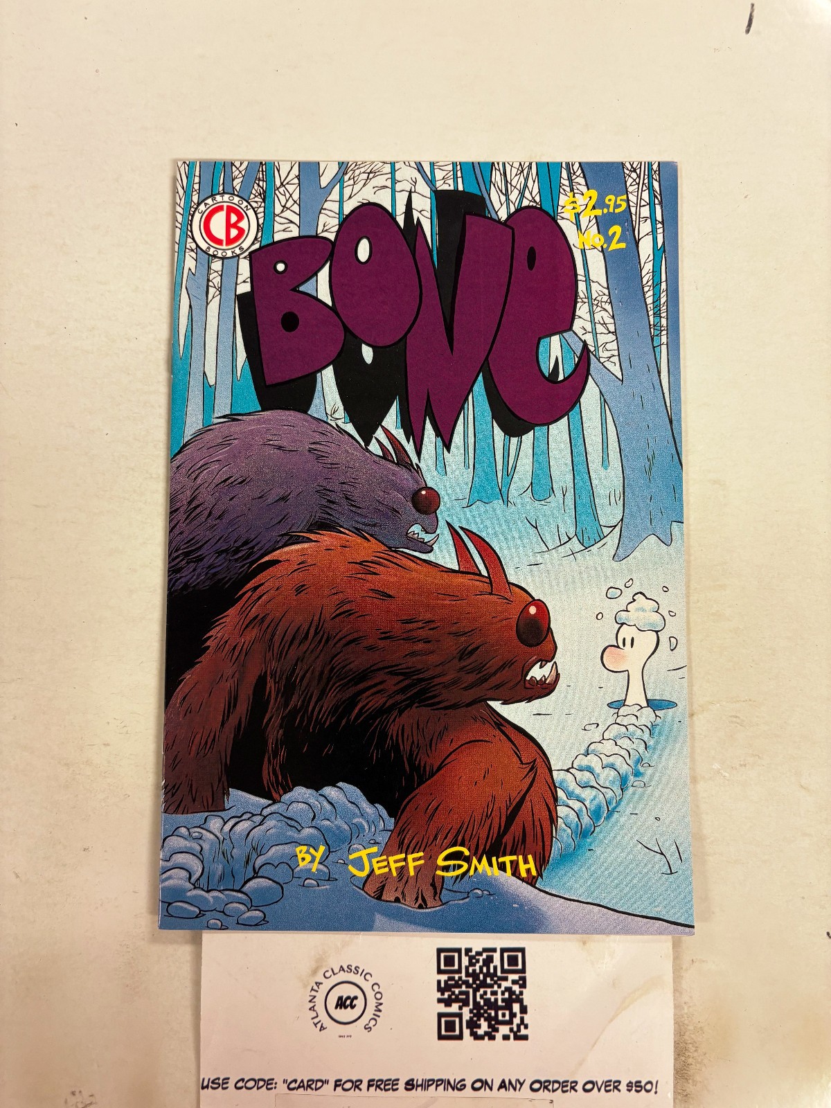 Bone #2 NM Cartoon Books Comic Books Jeff Smith Phoney Fone Smiley 18 ...