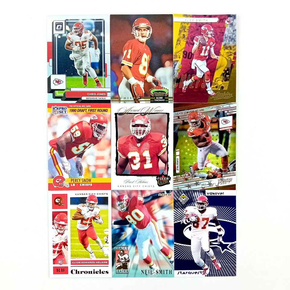 50x Kansas City Chiefs American Football Card Lot NFL Mixed Years ...