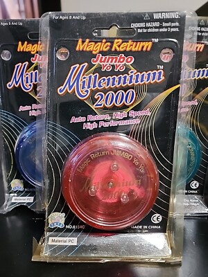 Magic Return Jumbo Yo-Yo Millennium 2000 Red - New (Damaged Box) | eBay
