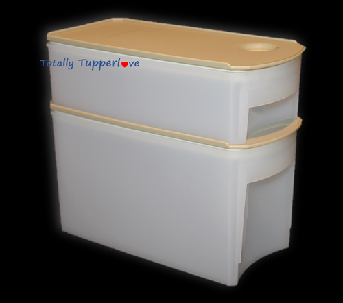 Tupperware Shelf Smart Modular Containers Small Slim Rectangles #1 & #2 ...