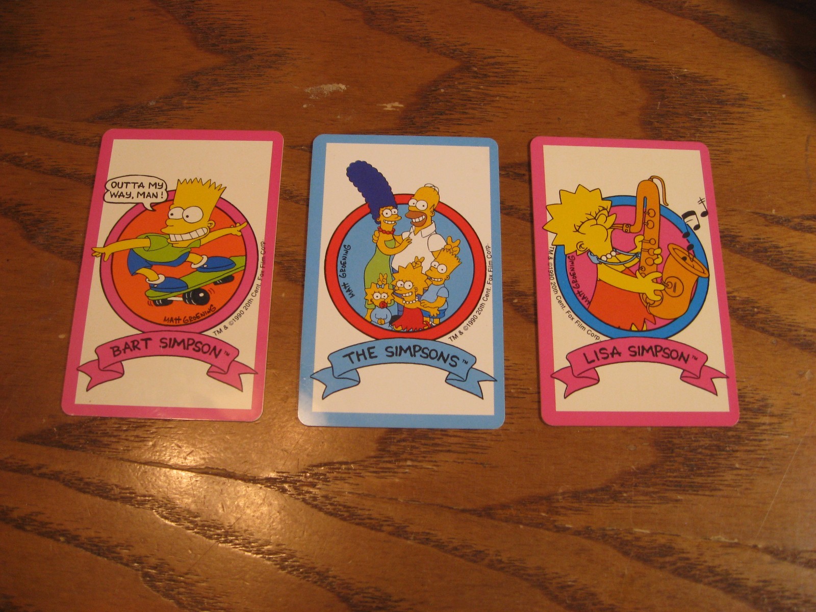 Simpsons Wallet Cards - No Value - Bart Simpson, The Simpsons, Lisa ...