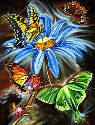 Butterfly Accent & Decor Tile Fernando Agudelo Fantasy Art FAA034AT | eBay