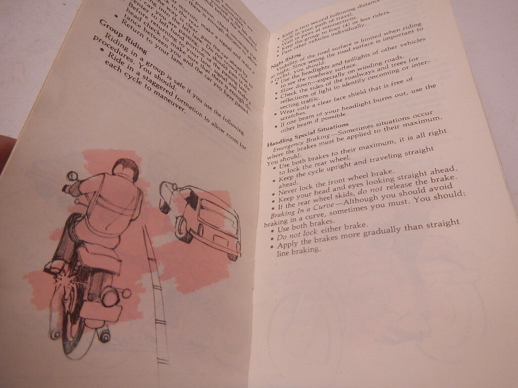 1978 Motorcycle Safety Foundation Riding Tips for the Motorcyclist ...