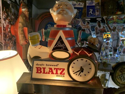 vintage blatz drummer clock bar display🔥🔥🔥 | eBay