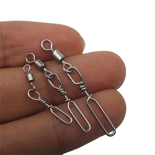 10Pcs Stainless Steel Fishing Connector Pin Fishing Lure Connect | eBay