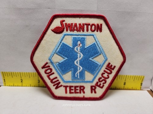 Vintage Fire Department Volunteer Rescue EMS Patch Swanton Ohio Used ...