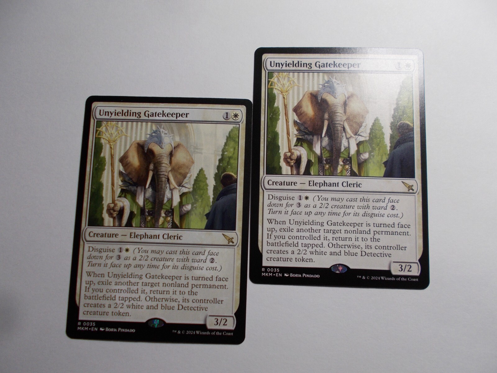 Unyielding Gatekeeper x2 MTG MAKM White Rare Creature NM/M | eBay