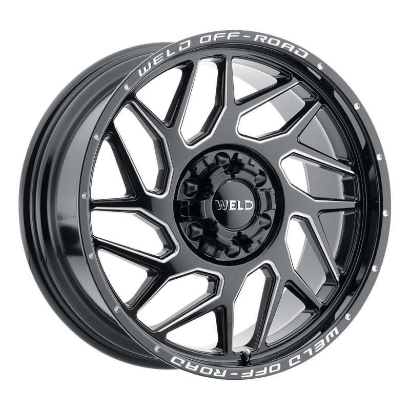 WELD OFF-ROAD Fulcrum W117 20X10 8X180 Offset -18 Gloss Black Milled ...
