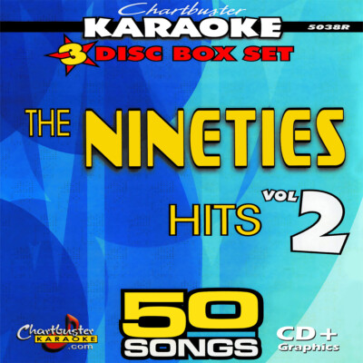 THE NINETIES HITS#2 KARAOKE CD+G CHARTBUSTER Vol-5038 NEW IN CASE w ...