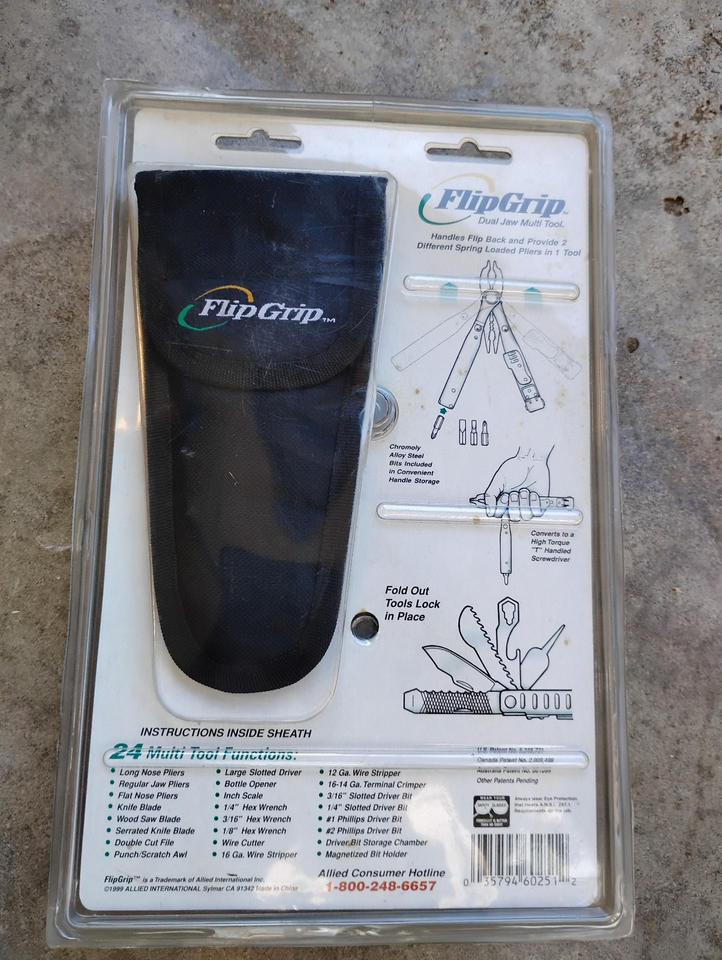 Flip Grip Multi Pliers Multi Tool w/ sheath FlipGrip MultiTool New | eBay