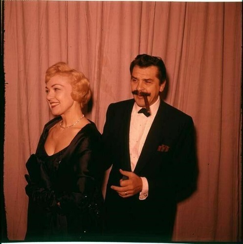 Edie Adams Ernie Kovacs smoking cigar Original 2.25 x 2.25 Transparency ...
