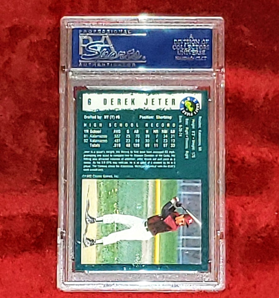 DEREK JETER ROOKIE RC 1992 CLASSIC DRAFT PICKS #6 YANKEES PSA 10 🔥GEM ...
