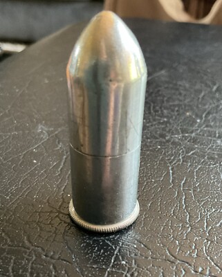 Collectible Silver Tone Cartridge Style Bullet Cigarette Lighter Japan ...