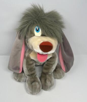 RARE Anastasia Large Pooka Grey Dog Plush Vintage Applause Stuffed ...