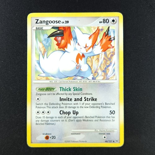 Zangoose 66/127 - Platinum - Pokémon Card | eBay